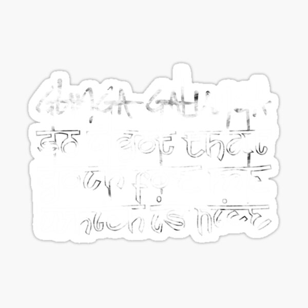 "Gunga Galunga " Sticker for Sale by ariod331 | Redbubble