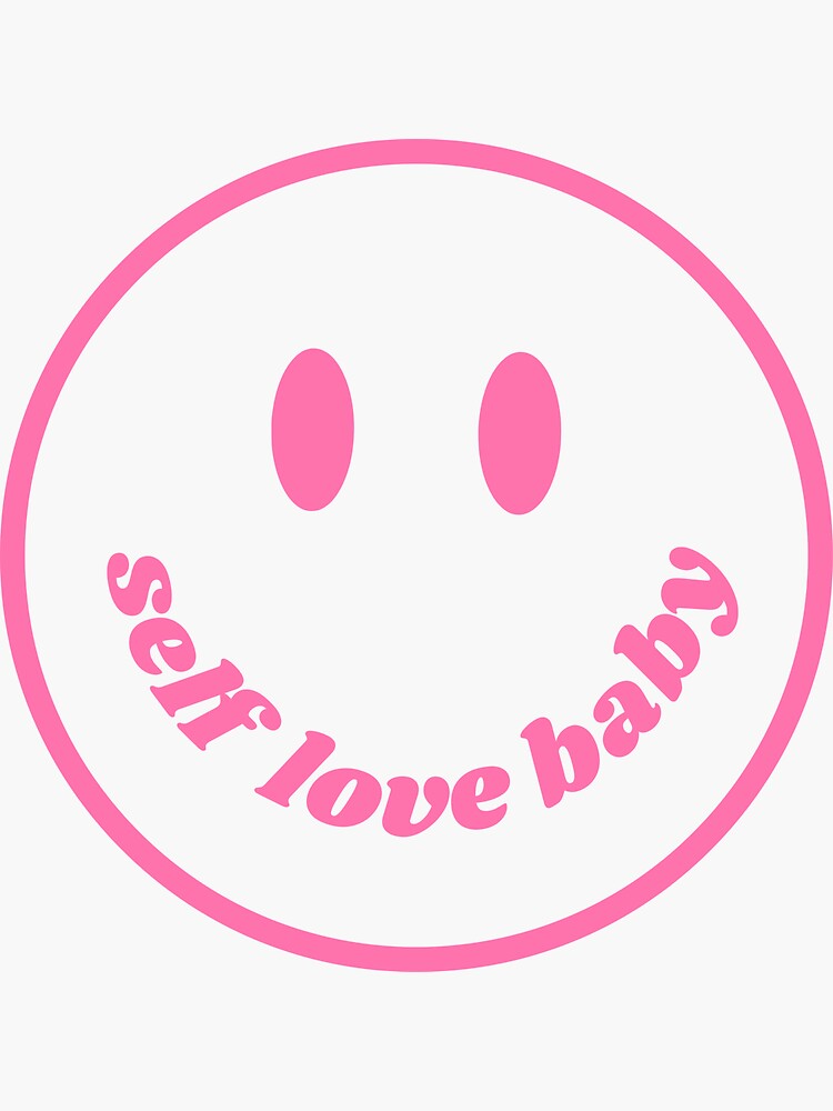 "self love baby smiley face sticker" Sticker for Sale by ...