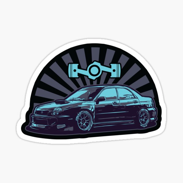 "Subie Bugeye Flat Engine - JDM Sport Car" Sticker for Sale by JDM-Rey ...