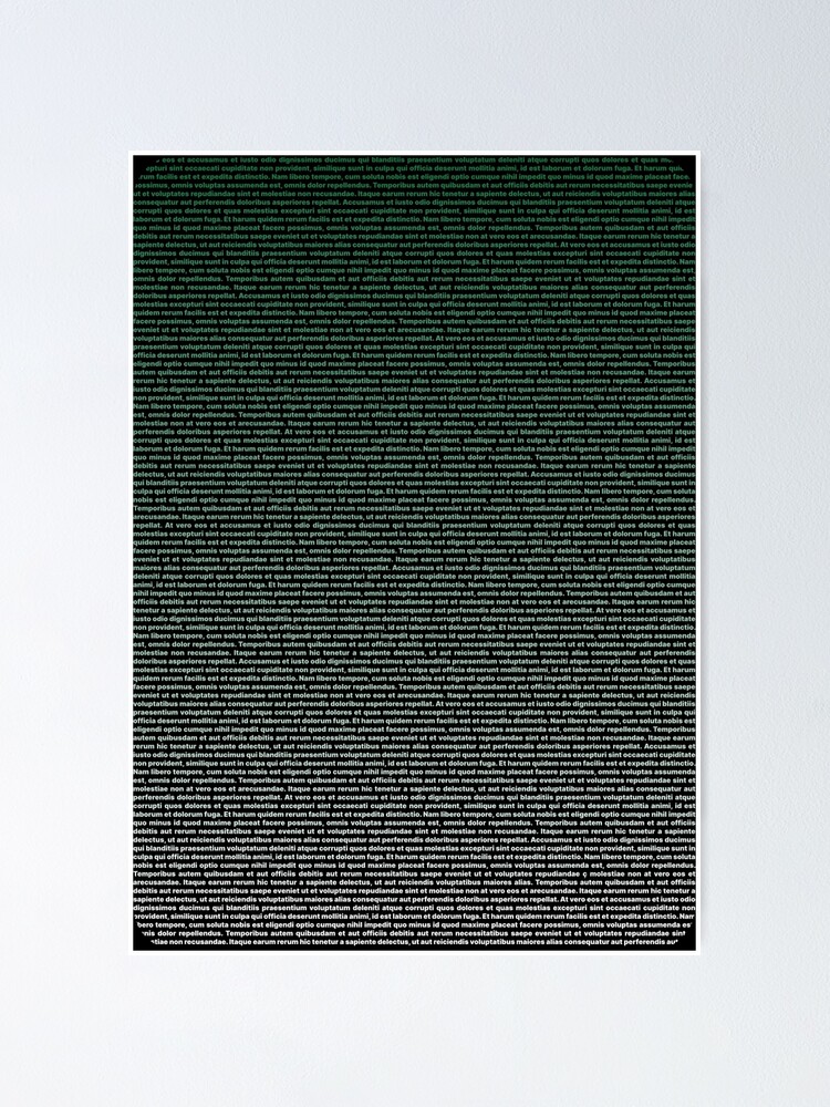 "A latin script matrix glitch!" Poster for Sale by level1881 | Redbubble