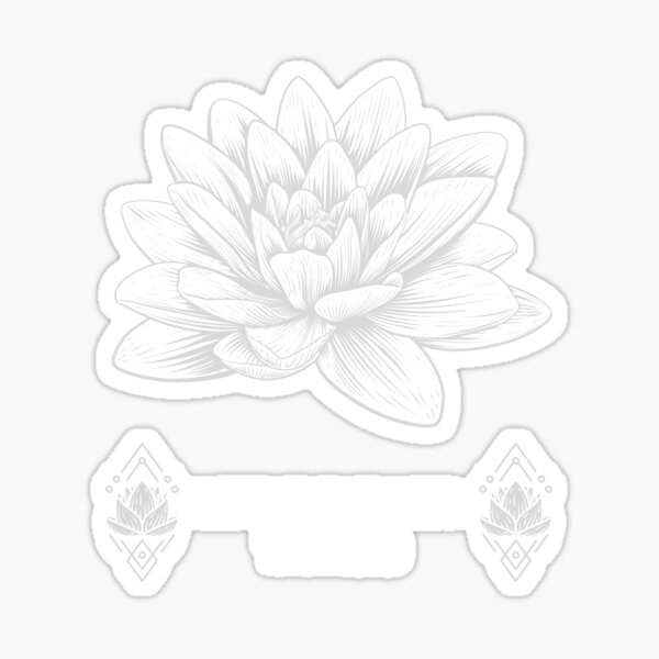 "Lotus flower tattoo" Sticker for Sale by CorneliusDesign | Redbubble