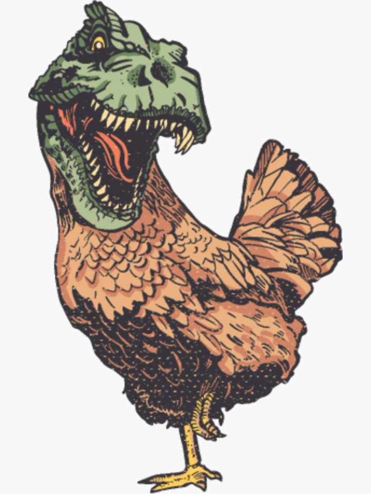 "TREX CHICKEN" Sticker for Sale by Chydiki | Redbubble