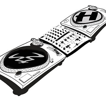 "Ram x Hospital records DJ decks" Sticker for Sale by dunced | Redbubble