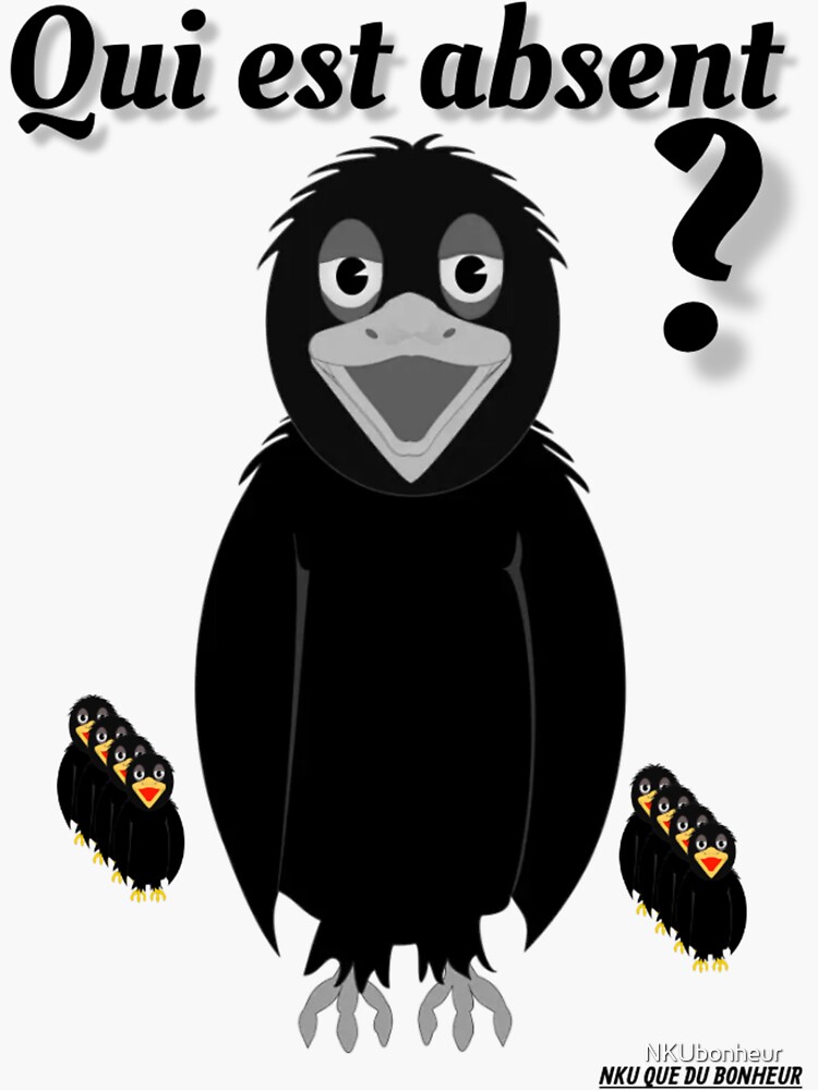 "WHO IS ABSENT STICKER" Sticker for Sale by NKUbonheur | Redbubble