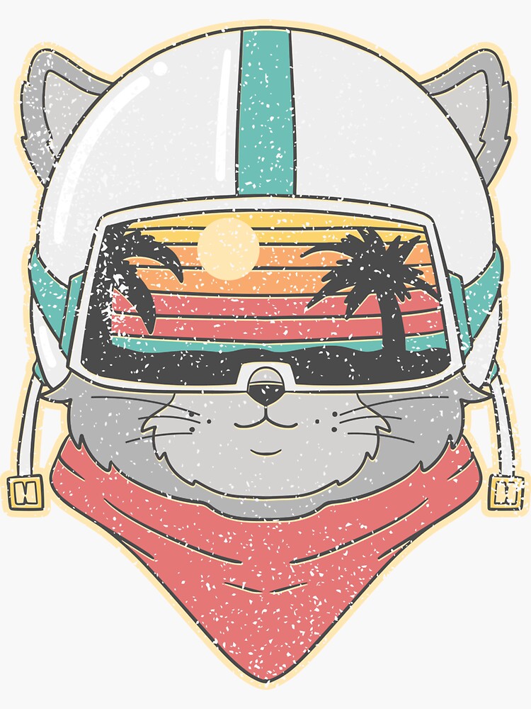 "Hawaii Cat" Sticker for Sale by tranda90 | Redbubble