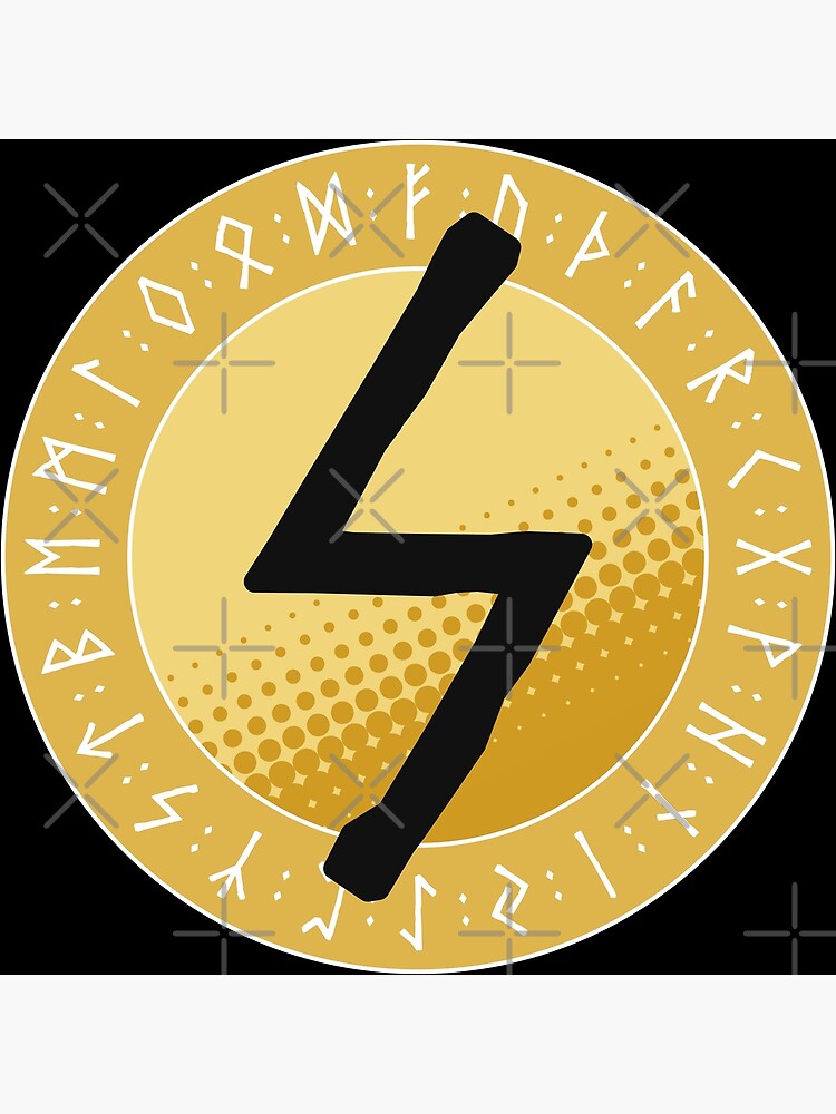 "Viking Runes and Runic Symbols - Sowilo (Sun)" Art Print for Sale by ...