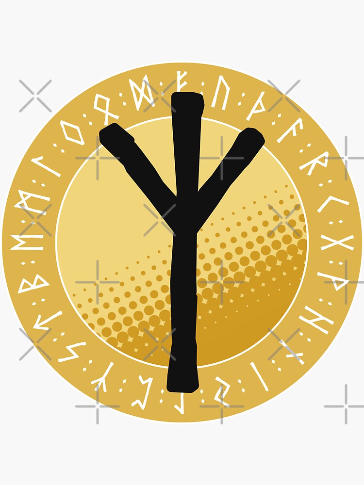 "Viking Runes and Runic Symbols - Elhaz (Protection)" Sticker for Sale ...