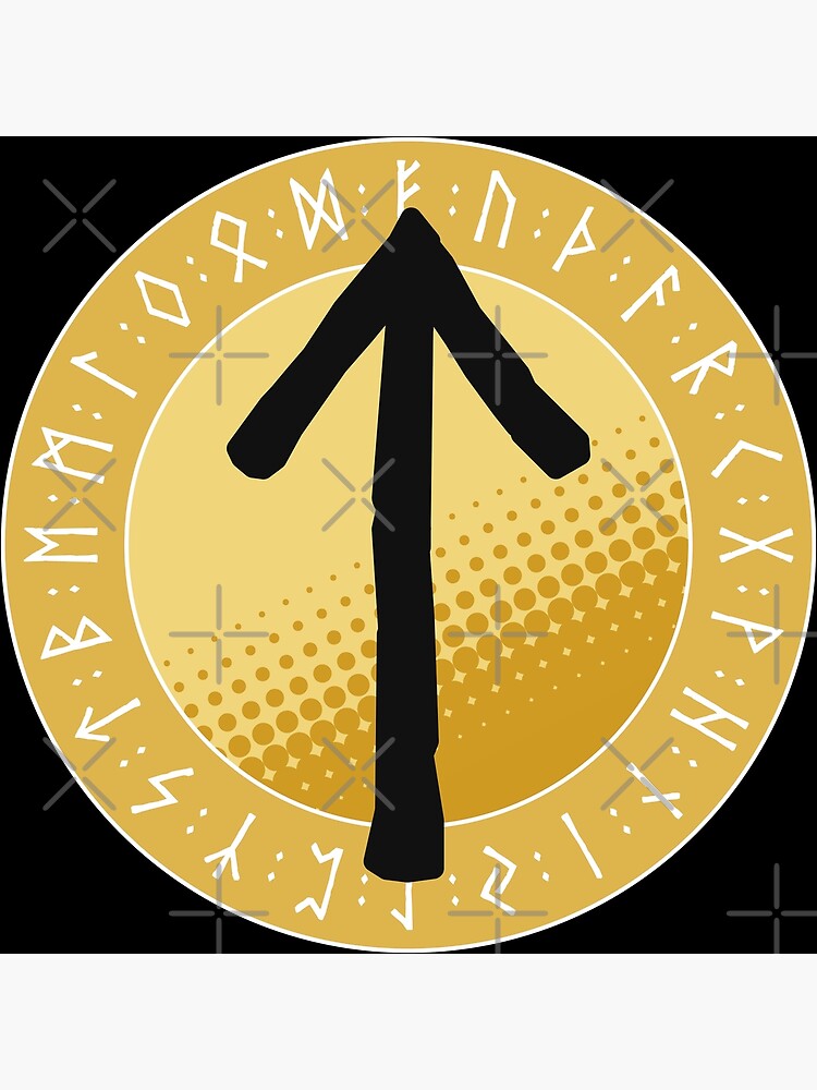 "Viking Runes and Runic Symbols - Tiwaz (Victory)" Poster for Sale by ...