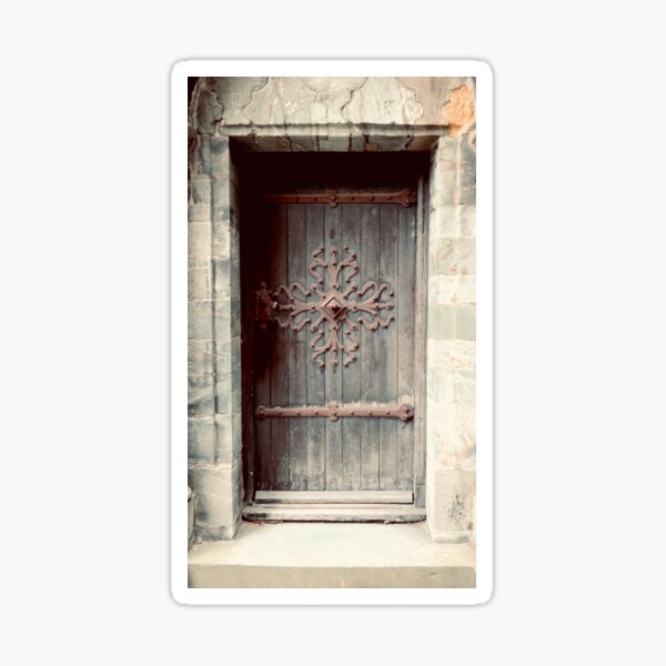 "Medieval Cathedral door Sticker" Sticker for Sale by VictorMacdoc ...