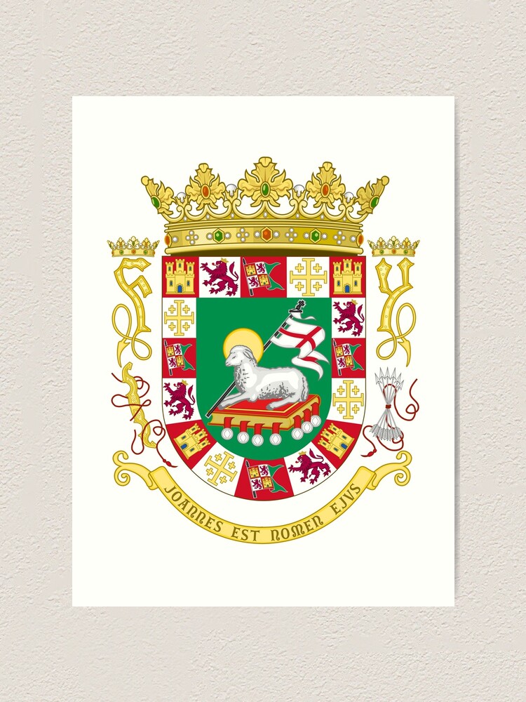 Lámina artística «Escudo de armas de Puerto Rico» de zhirobas | Redbubble