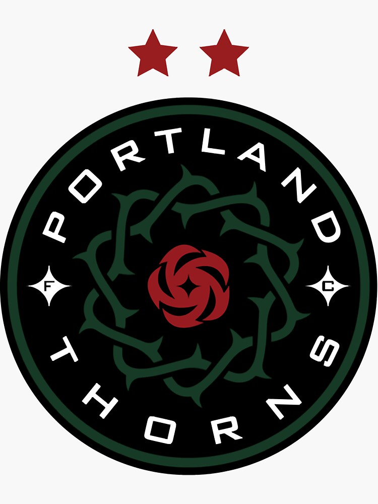 "Portland logo Thorns FC logo" Sticker for Sale by tashiach4s | Redbubble