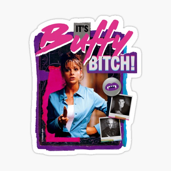 "Buffy" Sticker for Sale by MalisaListowski | Redbubble