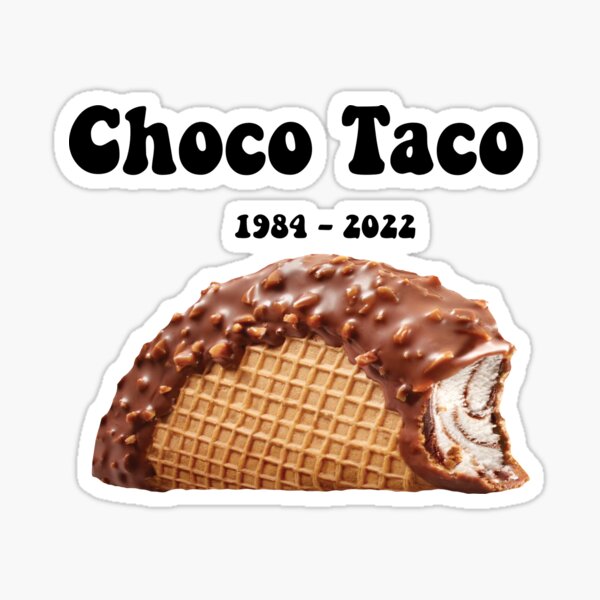 "Choco Taco" Sticker for Sale by Avigailsella | Redbubble
