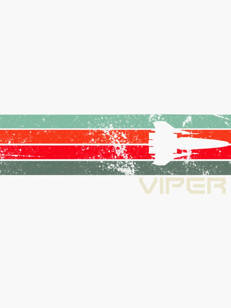 "Retro Viper - battlestar galactica" Sticker for Sale by RDLUEBKE ...