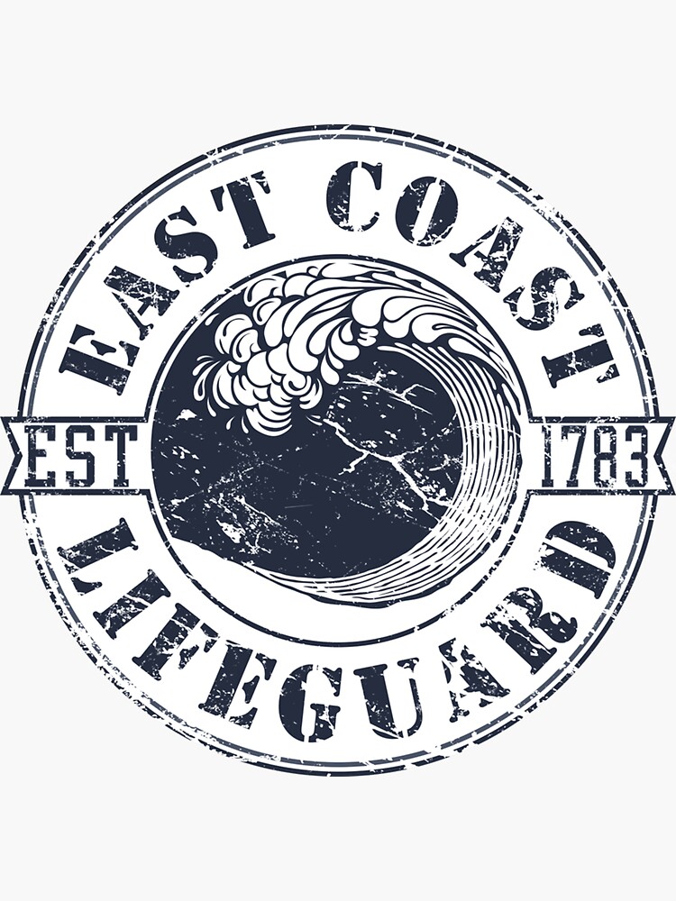 "East Coast Lifeguard Sticker" Sticker for Sale by Landry347 | Redbubble