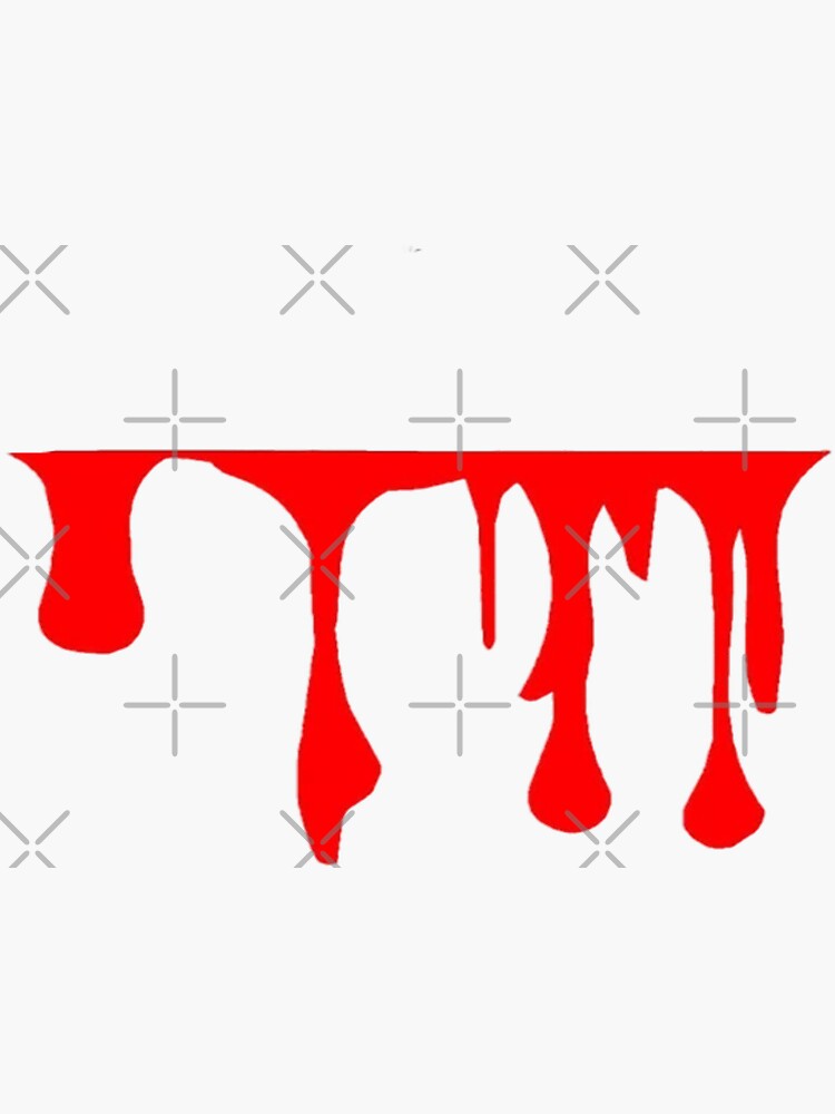 "Red Flowing Blood Red Blood Flowing Blood Funny car Stickers Bloody ...