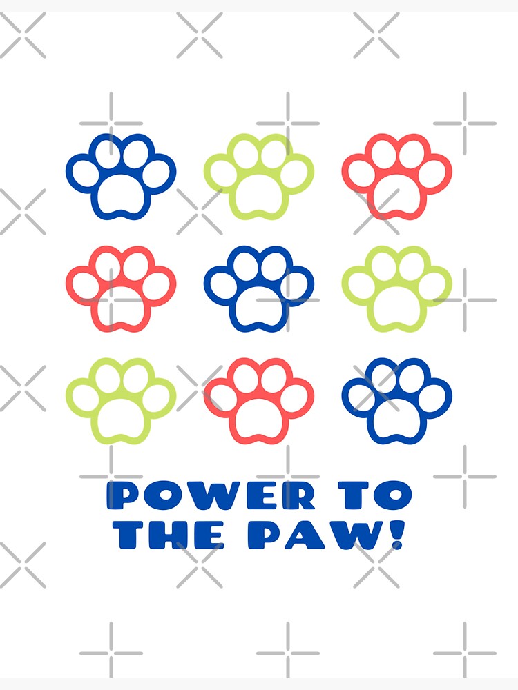 "Power To The Paw! - 9 Cat Paws" Sticker for Sale by SlCAesthetics ...