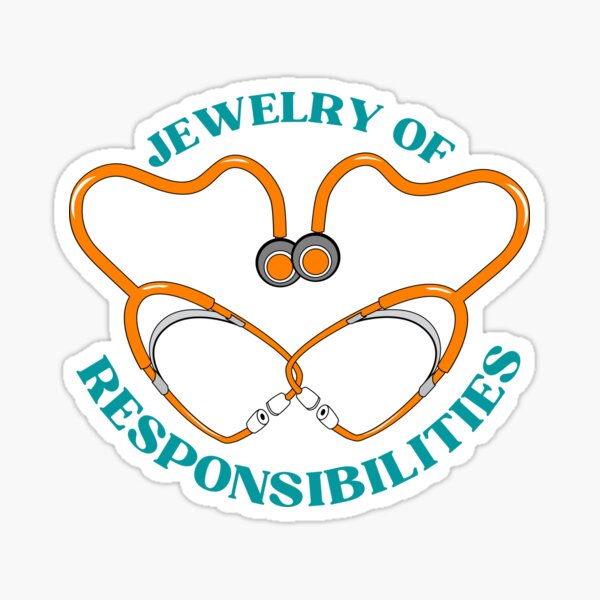 "JEWELRY OF RESPONSIBILITY" Sticker for Sale by lovelygirl07 | Redbubble