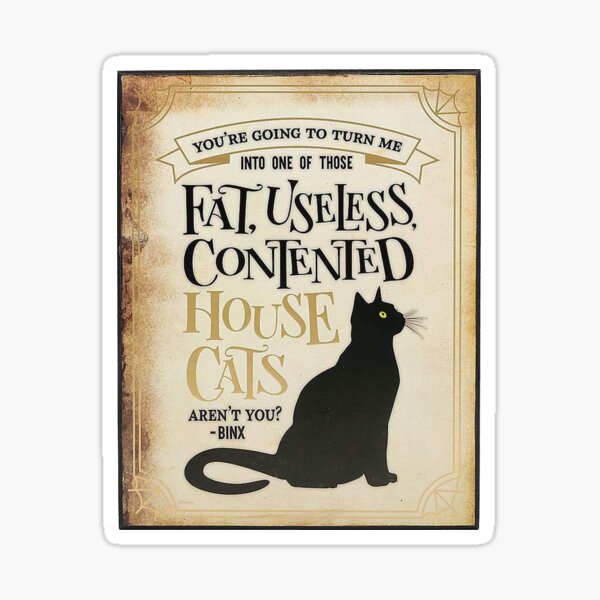 "Thackery Binx Hocus Pocus " Sticker for Sale by CandaceUS | Redbubble