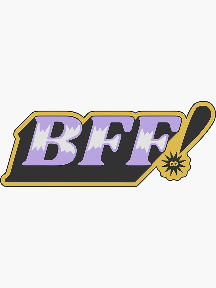 "BFF!" Sticker for Sale by unorthod0x | Redbubble