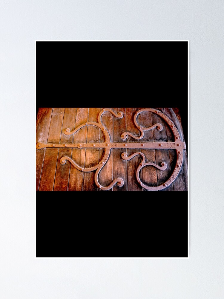 "Medieval Door Hinge Sticker" Poster for Sale by VictorMacdoc | Redbubble