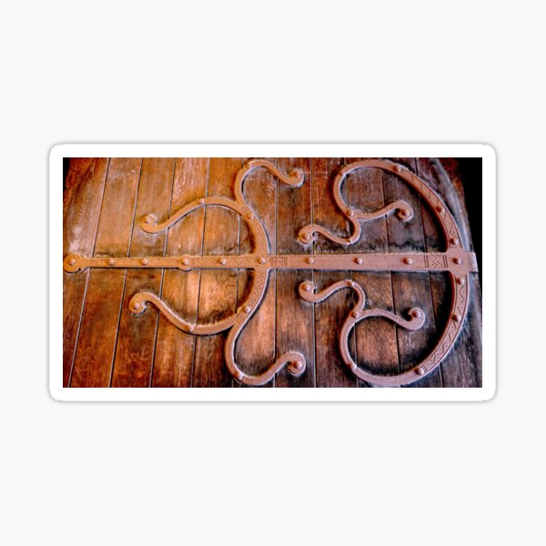 "Medieval Door Hinge Sticker" Sticker for Sale by VictorMacdoc | Redbubble