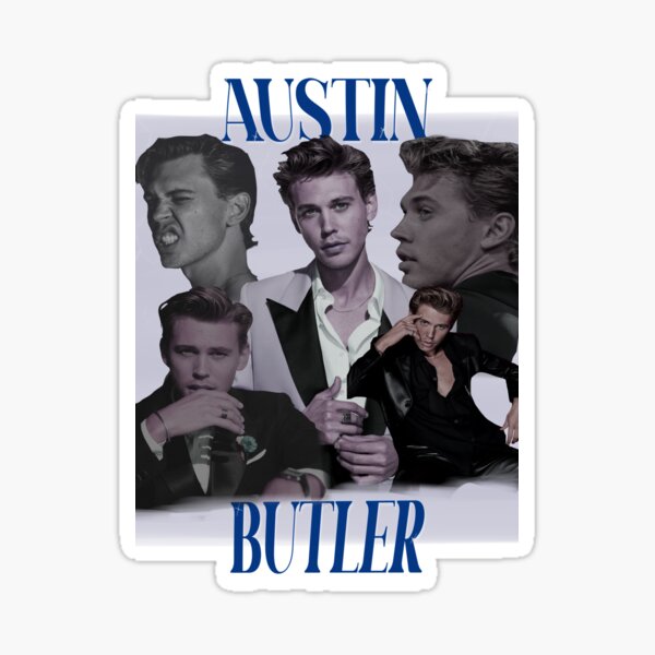 "Austin Butler Wrestling Tee" Sticker for Sale by LarkaArt | Redbubble