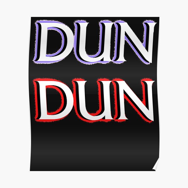 Póster «Dun dun meme (ley, orden, parodia)» de CohenArnett | Redbubble
