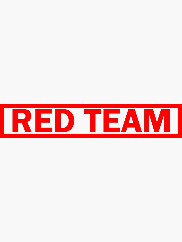 "Red Team" Sticker for Sale by Reonarudo | Redbubble
