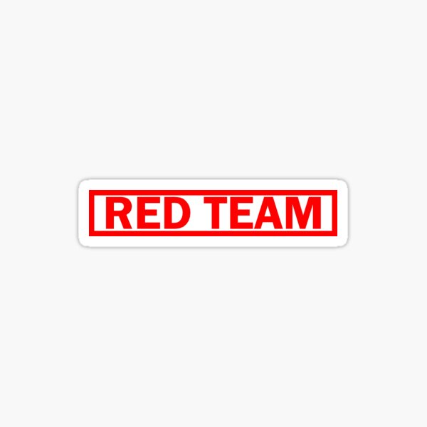 "Red Team" Sticker for Sale by Reonarudo | Redbubble