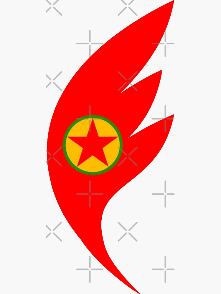 "PKK Flag" Sticker for Sale by KurdishShops | Redbubble