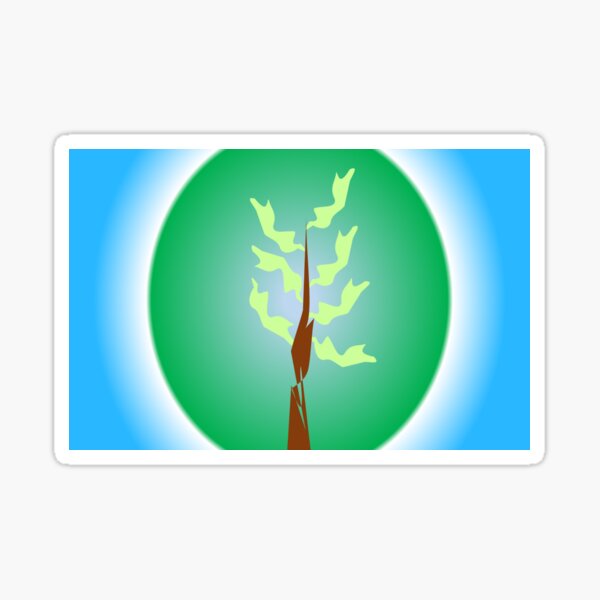 "animated tree" Sticker for Sale by createsudhanshu | Redbubble