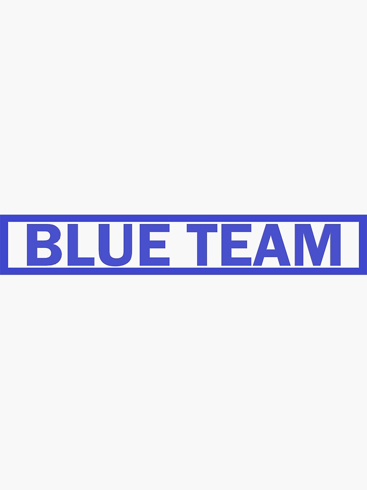 "Blue Team" Sticker for Sale by Reonarudo | Redbubble
