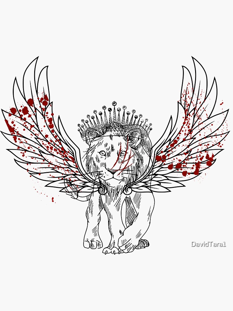 "Lion Blood" Sticker for Sale by DavidTara1 | Redbubble