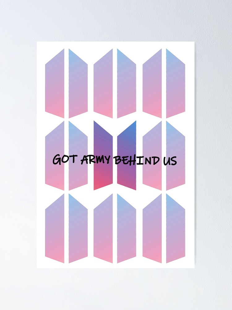 "Got Army Behind Us" Poster for Sale by suspiciousstore | Redbubble