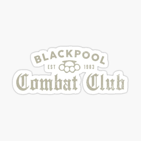 "BLACKPOOL COMBAT CLUB BCC" Sticker for Sale by elleonorahilman | Redbubble