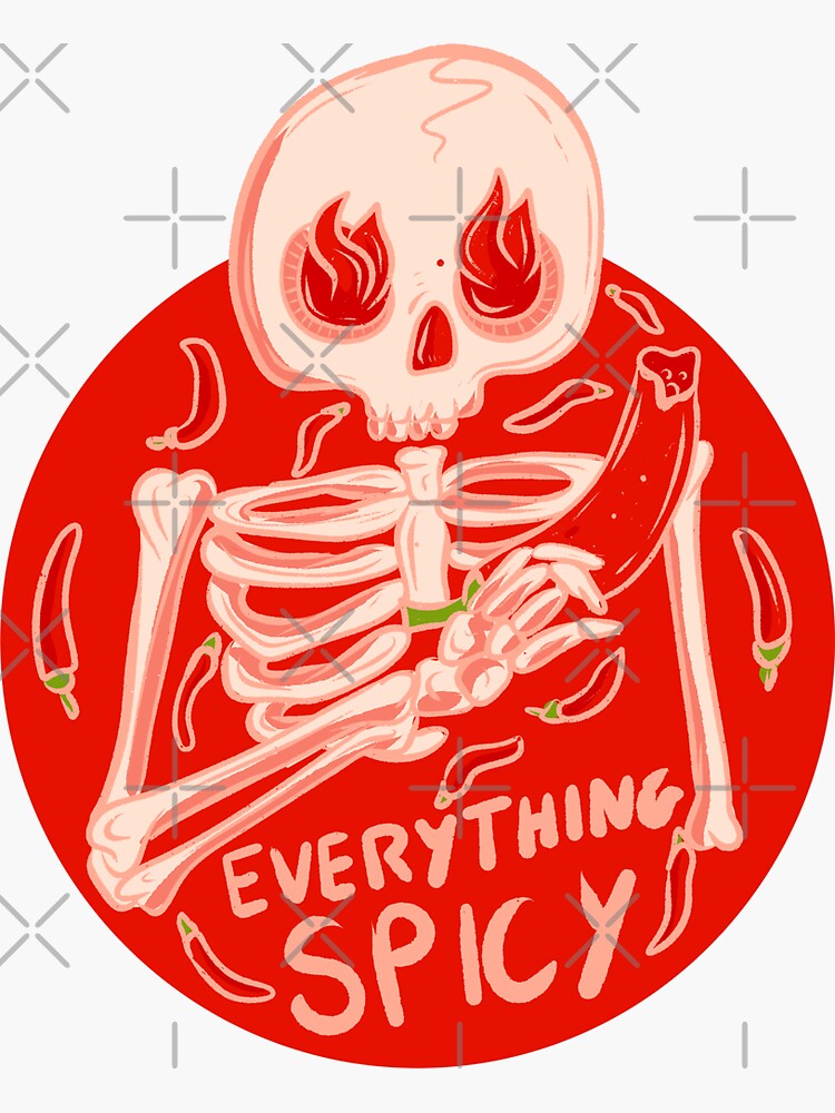 "Everything spicy" Sticker for Sale by jess1586 | Redbubble