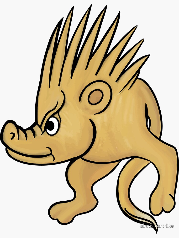 "Medieval Boar" Sticker for Sale by almost-art-like | Redbubble