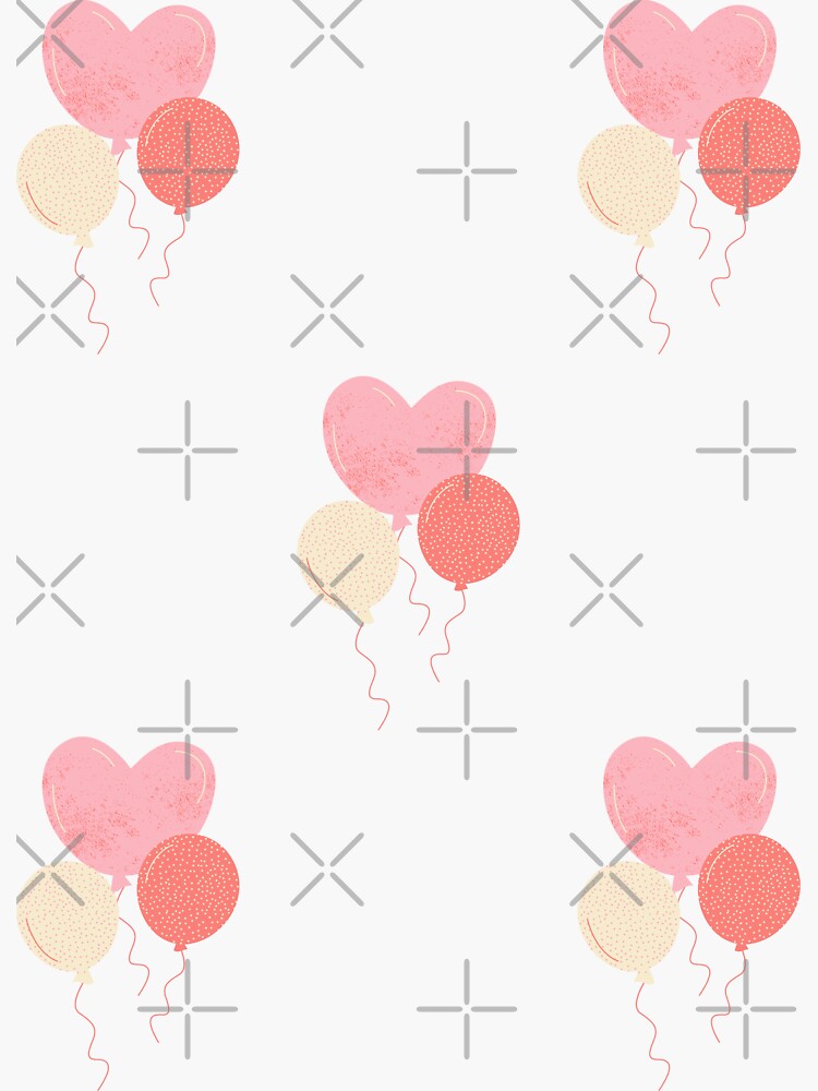 "Cute Ballons Stickers" Sticker for Sale by KawaiiDreamland | Redbubble