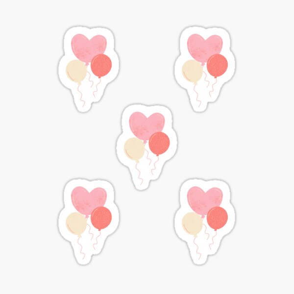 "Cute Ballons Stickers" Sticker for Sale by KawaiiDreamland | Redbubble