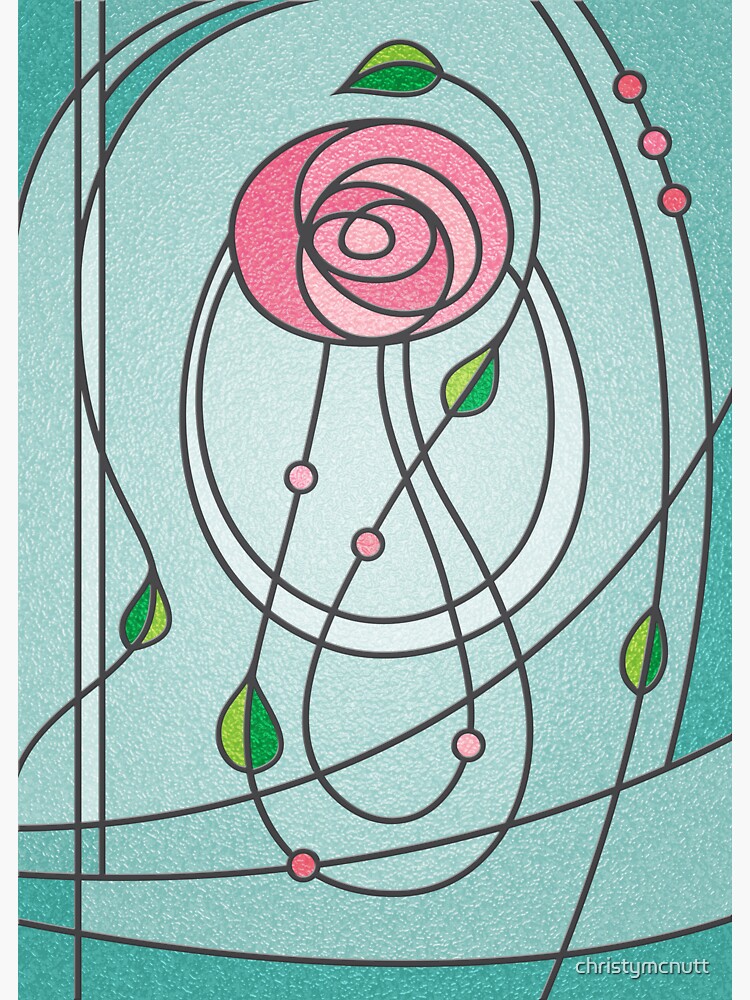 "Mackintosh Rose" Sticker for Sale by christymcnutt | Redbubble