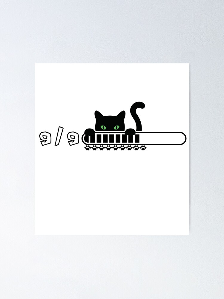 "9 Lives Cat" Poster for Sale by ArtisPrints | Redbubble