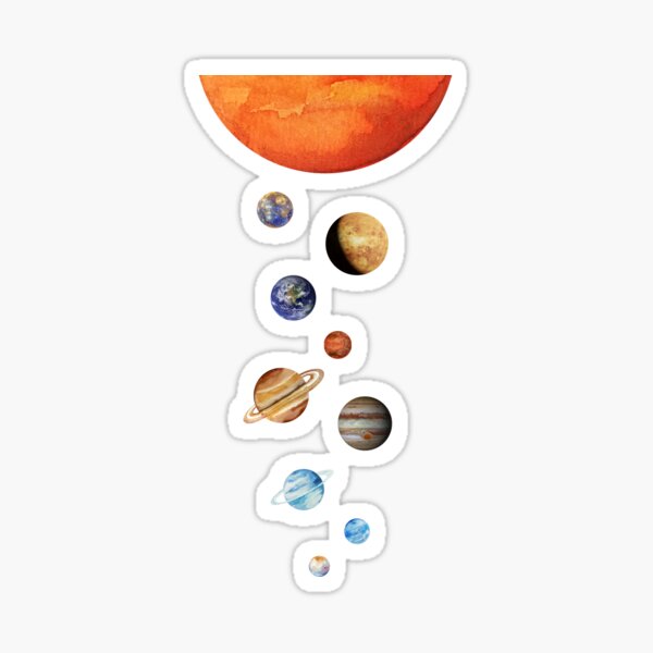 "solar system " Sticker for Sale by patber | Redbubble