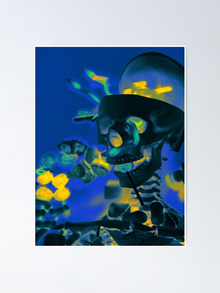 "Candy Skeleton " Poster for Sale by B1Alessandrath | Redbubble