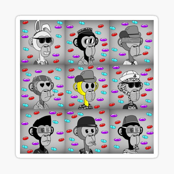 "Worst Ape Gang" Sticker for Sale by azuldesign | Redbubble