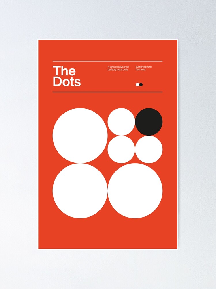 "The Dots - Minimalism dots typographic design - Helvetica - Swiss ...