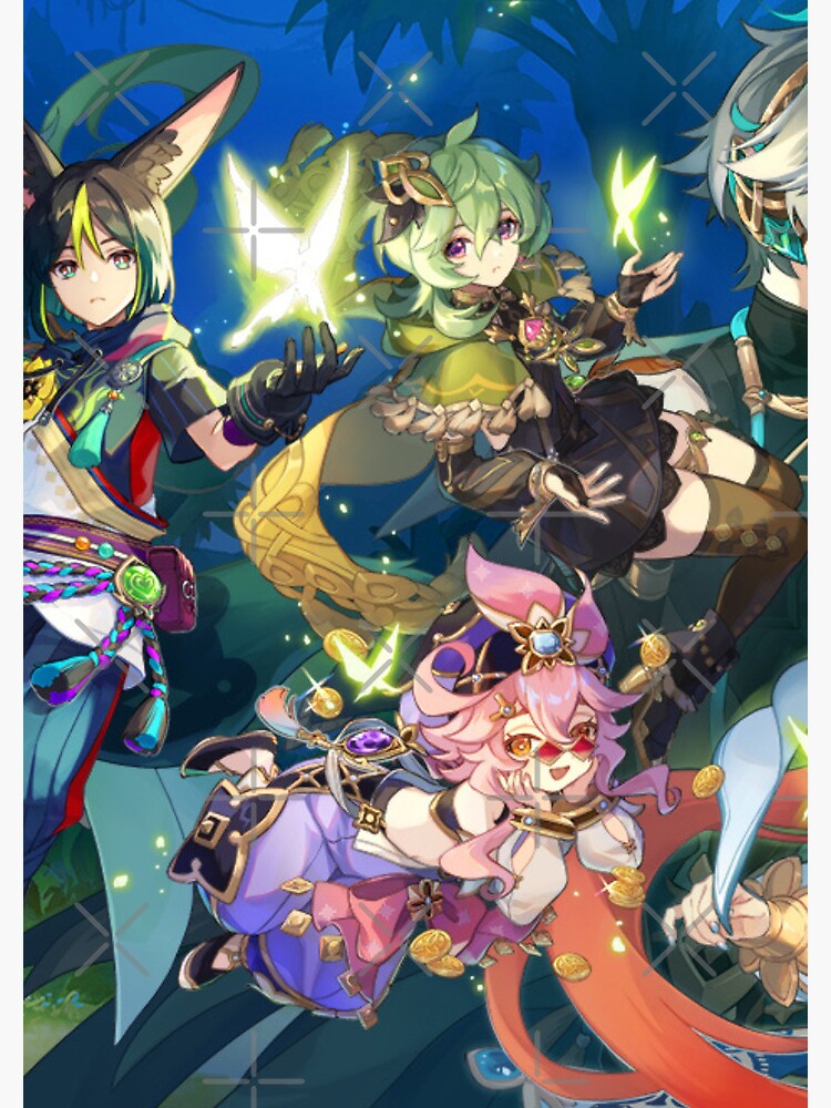 "Sumeru - Genshin Impact - All Characters" Spiral Notebook for Sale by ...