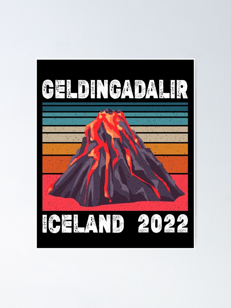 "Geldingadalir Fagradalsfjall 2022 Iceland Volcano Eruption" Poster for ...