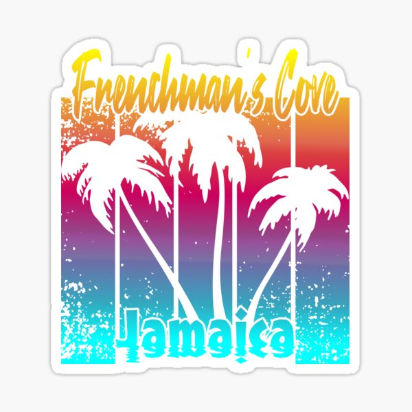 "Frenchman's Cove Jamaica" Sticker for Sale by phys | Redbubble