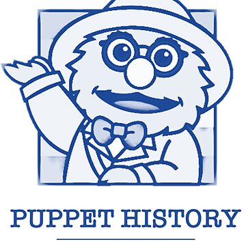 "Puppet History Fuzzy Details " Pin for Sale by HONEYLOVE-CA | Redbubble